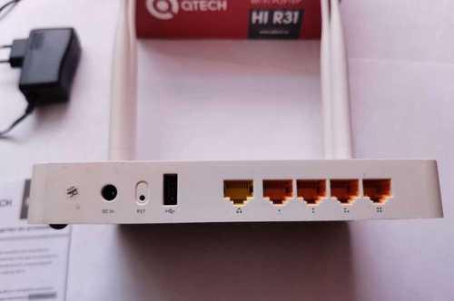 Wifi роутер Qtech HI R31 с 1 портом USB 2.0