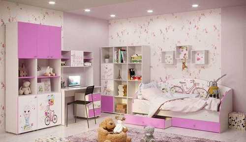 Детская комната Аннет 1 для девочек