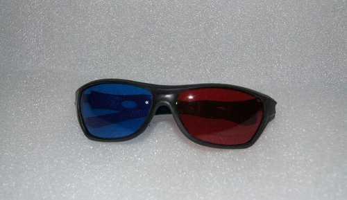 Анаглифные 3D очки, красно-синие