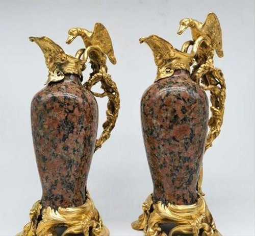 Старинные вазы, бронза, мрамор, XIX век