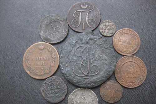 Набор 10 монет России 10 царей с 1721 по 1916 год