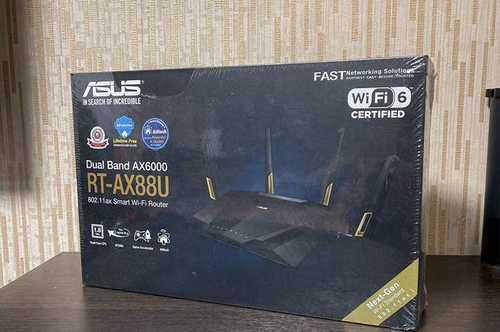 Wi-Fi роутер asus RT-AX88U, черный