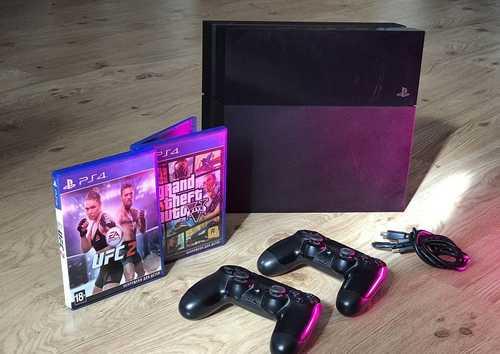 Sony PS4 500gb 2 пульта dualshock GTA5 UFC2