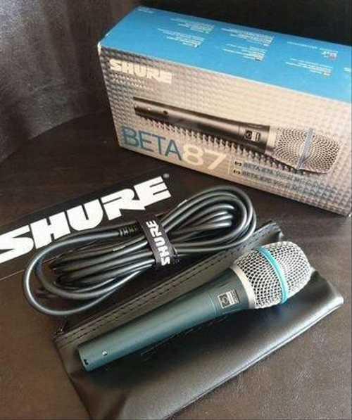 Shure beta 87a новый профессиональный микрофон