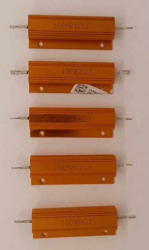 AH-100 100wВт 1 2 4 r Ом 5 Резистор силовой AX100