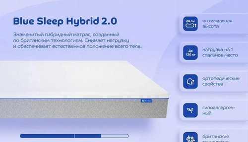 Матрас Blue Sleep Hybrid 2.0