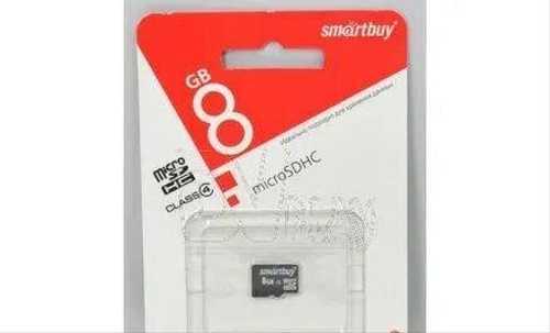 MicroSD 8GB Smart Buy Class 4 без адаптера