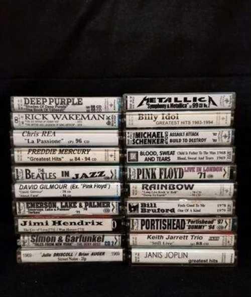 20 аудиокассет rock