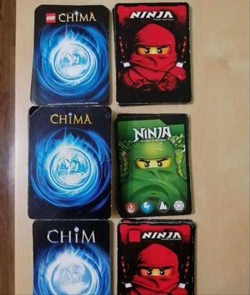 Карточки lego ninja и lego chima