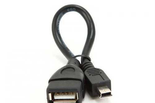 Кабели USB 2.0 OTG Cablexpert usbaf Mini-BM 0.15м