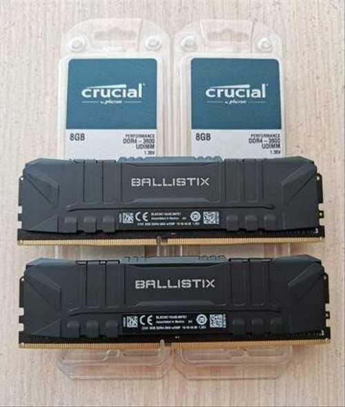 Crucial Ballistix Black 16GB (2x8) DDR4 3600MHz
