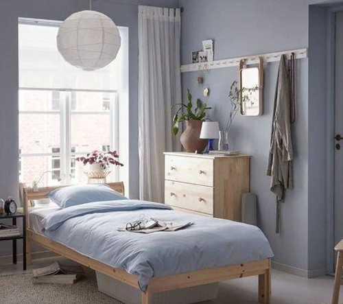 Кровать IKEA 90*200 с матрасом и рееч. д