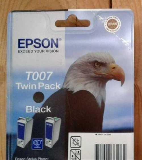 Картридж Epson T007 Twin Pack Black