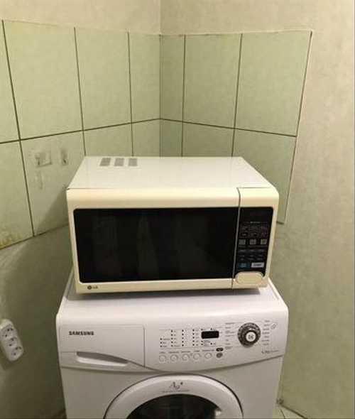 Микроволновая печь (гриль) LG mh6647qm