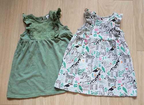 Детские платья HM + панама, размер 80