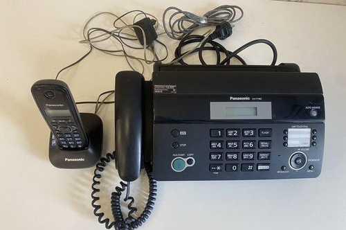 Телефон с факсом, стационарный, с радио трубкой