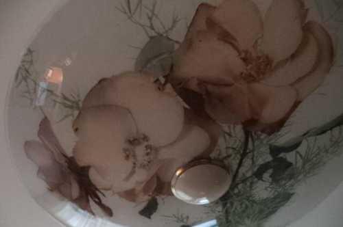 Люстра-тарелка гдр цветы
