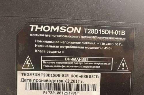 Телевизор Thomson T28D15DH-01B