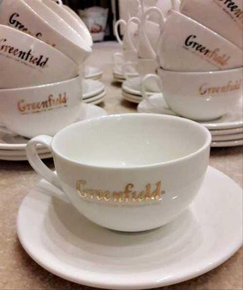 Чашки с блюдцами Greenfield 12 пар