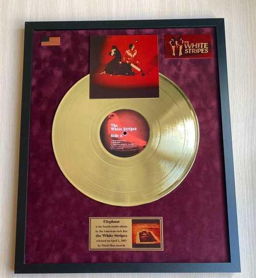 The White Stripes Elephant Gold Vinyl Record