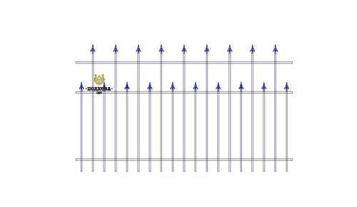 Сварной забор с пиками арт.010