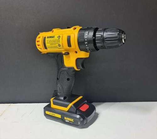 Шуруповерт dewalt 18v с 2 акб и кейсом