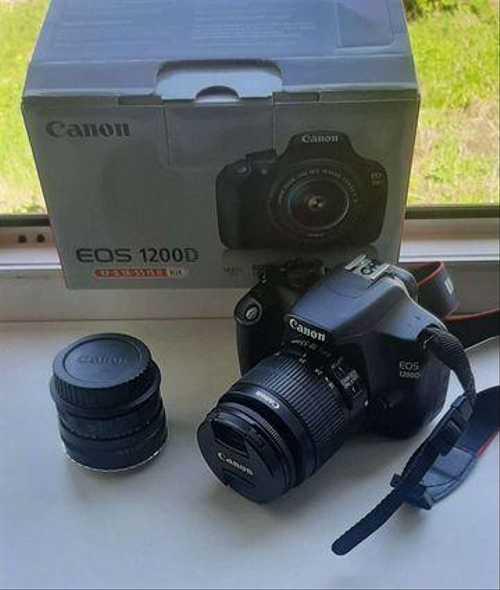 Зеркальный фотоаппарат canon 1200d kit