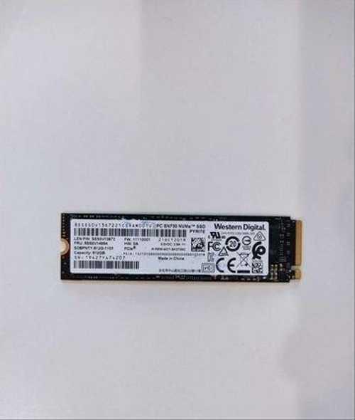 M.2 SSD NVMe 512GB / WD SN730 / Отличное