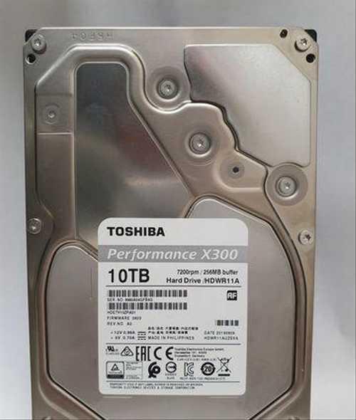 Жесткий диск 10Tb Toshiba Performance X300 hdwr11A