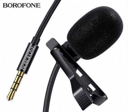 Микрофон прищепка петличный Borofone BDI02