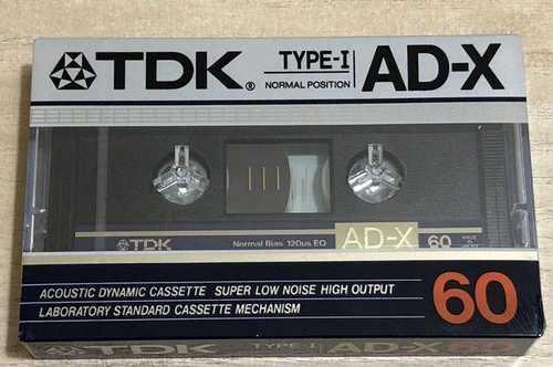Аудиокассета TDK AD-X 60 (Made in Japan) 1986 год