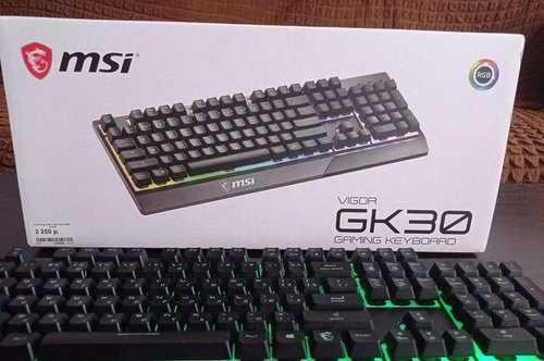 Клавиатура MSI vigor GK30 black