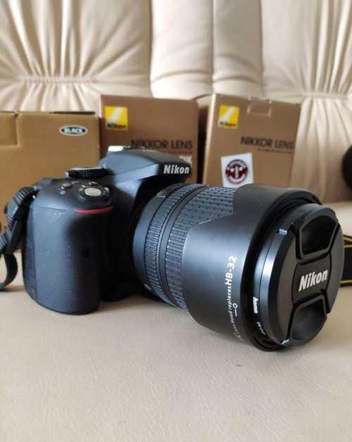 Зеркальный фотоаппарат Nikon D5300 + 2 объектива