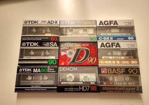 Аудиокассеты NOS Tdk,Denon,Maxell,Basf,Agfa