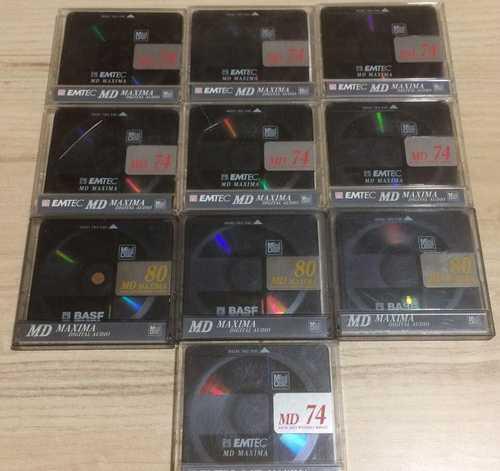 Minidisc минидиски коллекция 8 basf, emtec