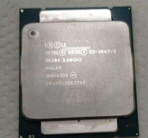Intel Xeon E5-2643V3 3.4Ghz (LGA2011-3) 6ядер/12п