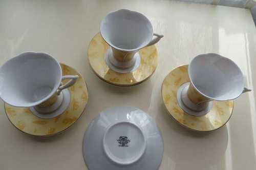 Кофейный чашки и блюдца Yamasen gold collection