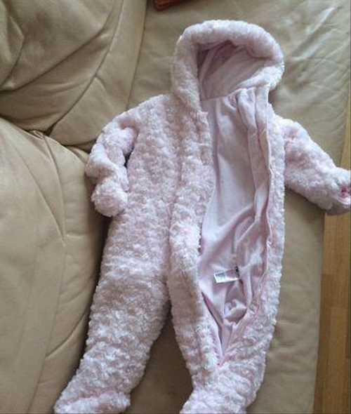 Комбинерон Mothercare теплый розовый для девочки н