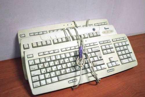 Компьютерные клавиатуры белая PS/2 в ассортименте