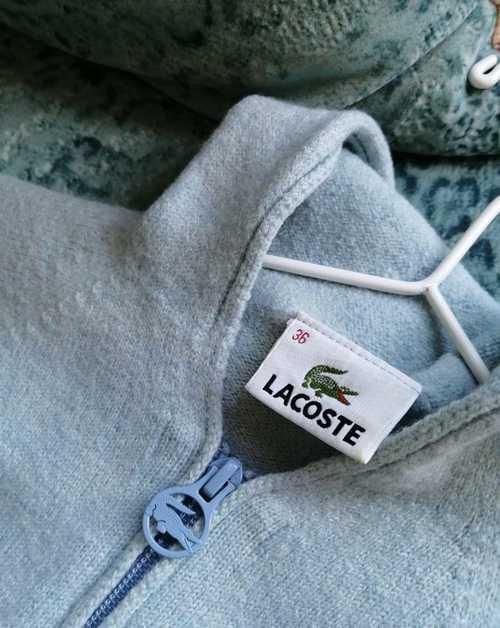 Кофта на молнии лакост lacoste