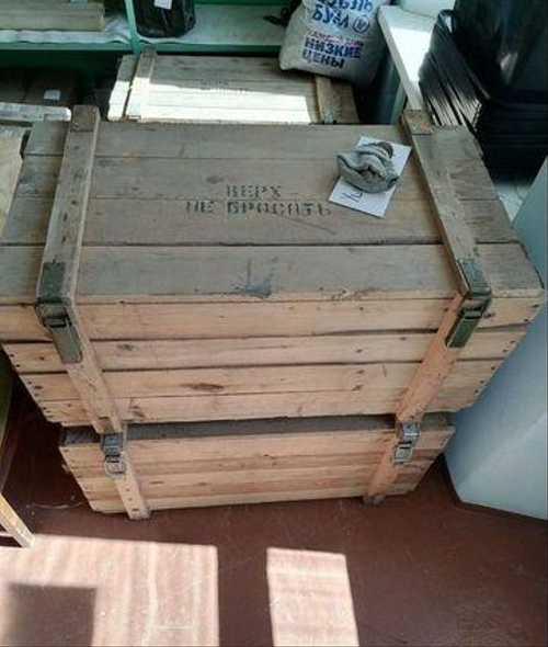 Ящик деревянный для хранения военный