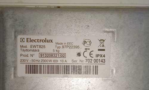 Стиральная машина Electrolux EWT 825 на запчасти