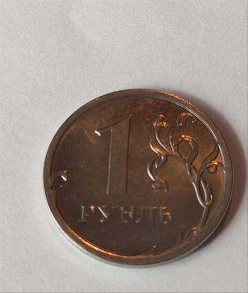 1 рубль 2015 года, монетный брак 45 градусов
