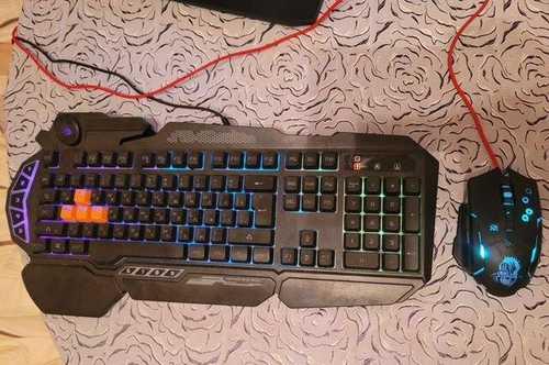 Игровая клавиатура с подсветкой игровая мышь