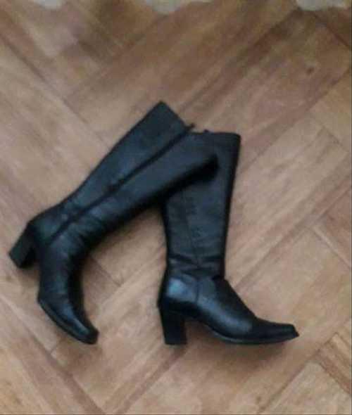 Сапоги нат.кожа,зима 36р