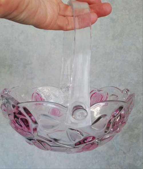 Конфетница с ручкой Walter Glas. Германия новая