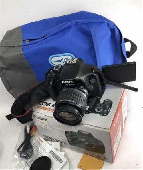 Canon 600d 18-55 с коробкой и рюкзаком