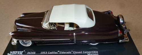 Cadillac Eldorado 1953 Maroon Vitesse 36266