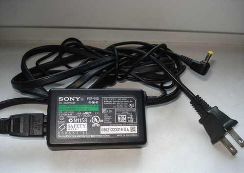 Зарядное устройство sony PSP-100 AC adaptor