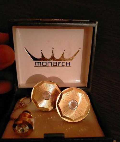 Запонки monarch Gold Plated